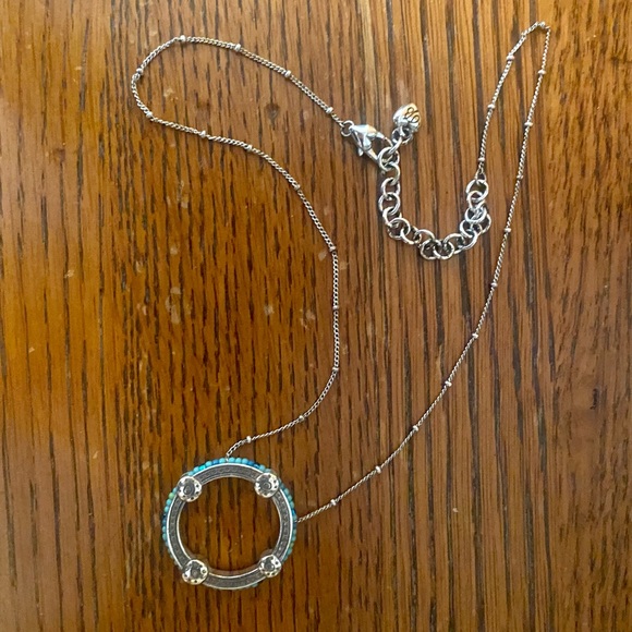 Brighton | Jewelry | Brighton Circle Turquoise Pendant Necklace | Poshmark